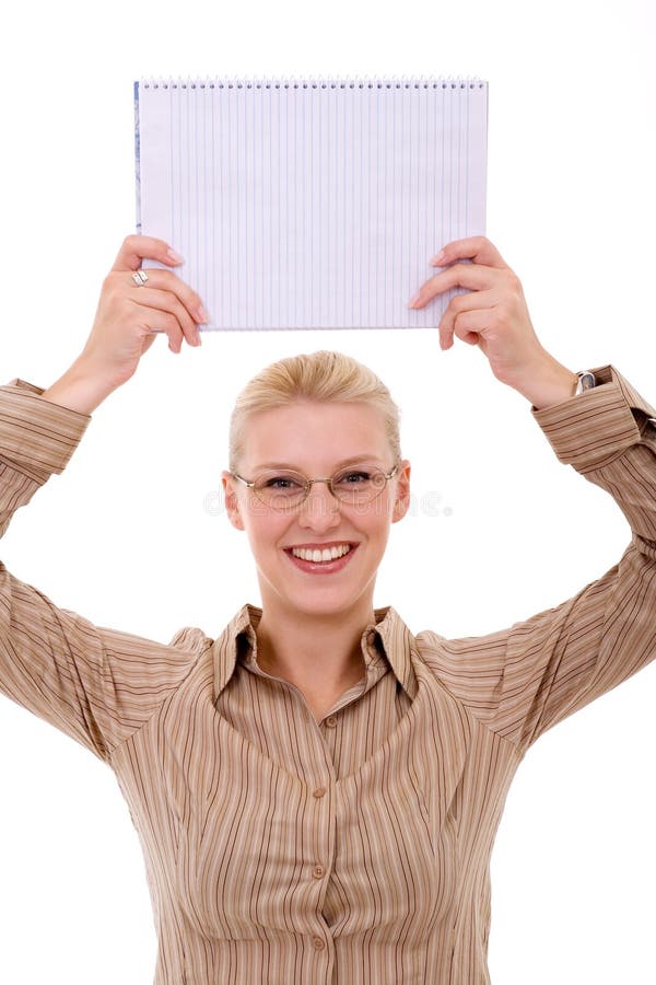 Women Holding Some Notebook Stock Photo - Image of expressions, laugh ...