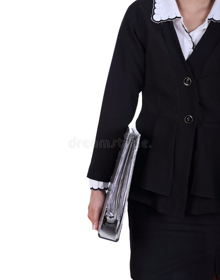 Women Holds the Document Case in Hand Stock Photo - Image of ...