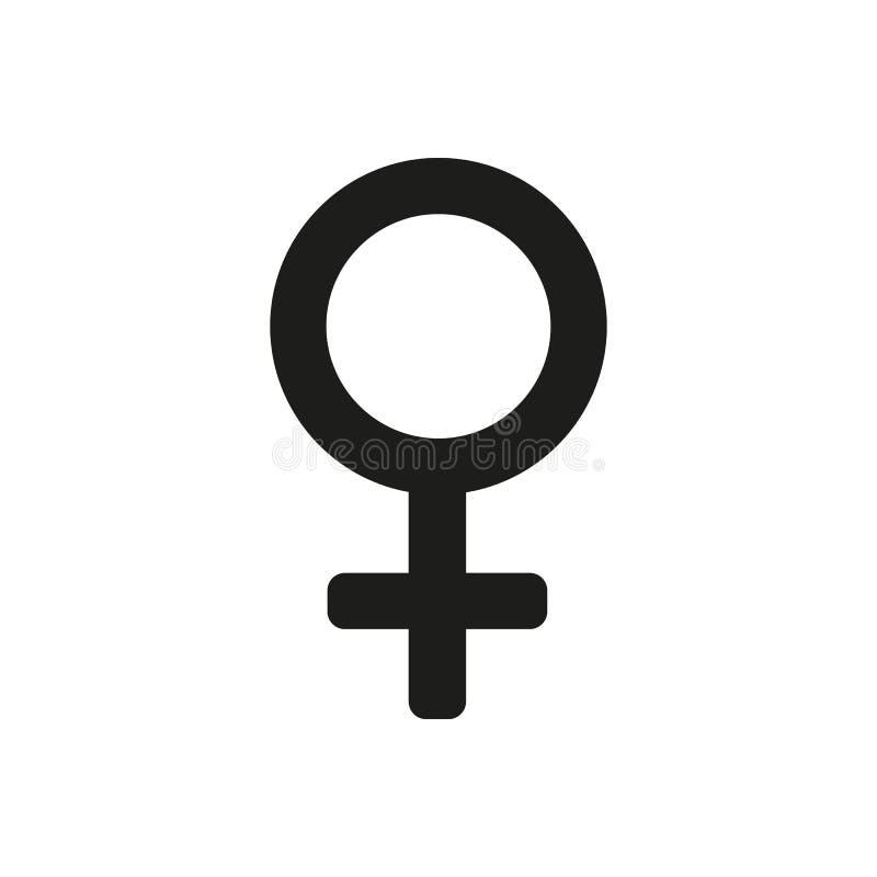 The Women Icon. Female Symbol. Flat Stock Vector - Illustration of link ...