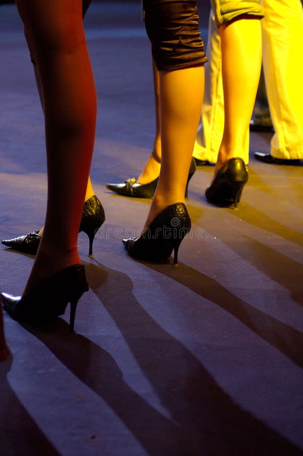 Women legs on podium stock photo. Image of heel, close - 3867448