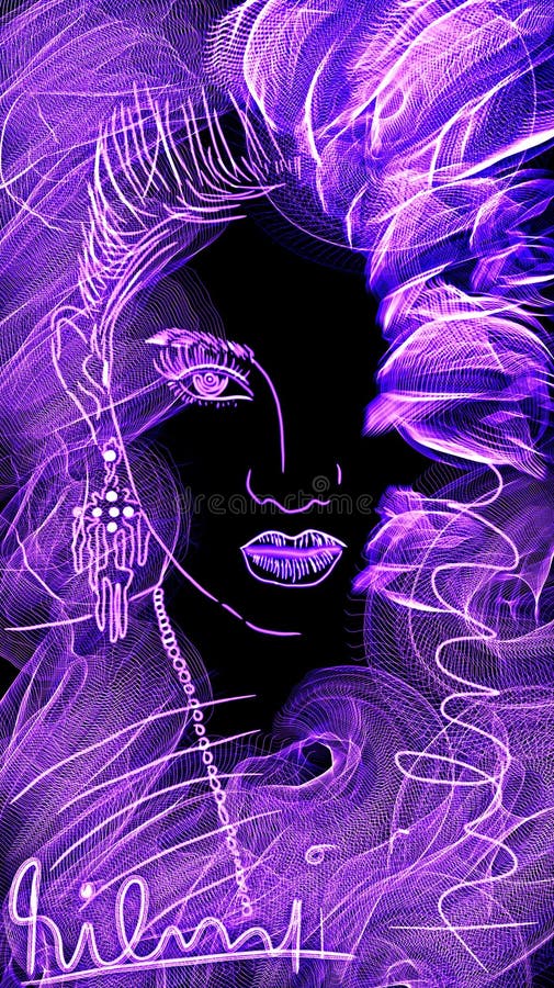 Women light wallpaper HD stock illustration. Illustration of women ...