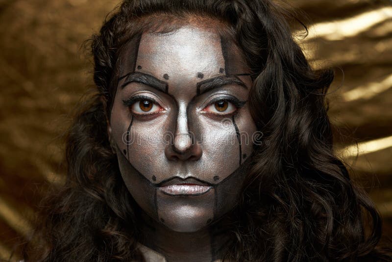 Women look straight stock photo. Image of halloween, black - 79182060