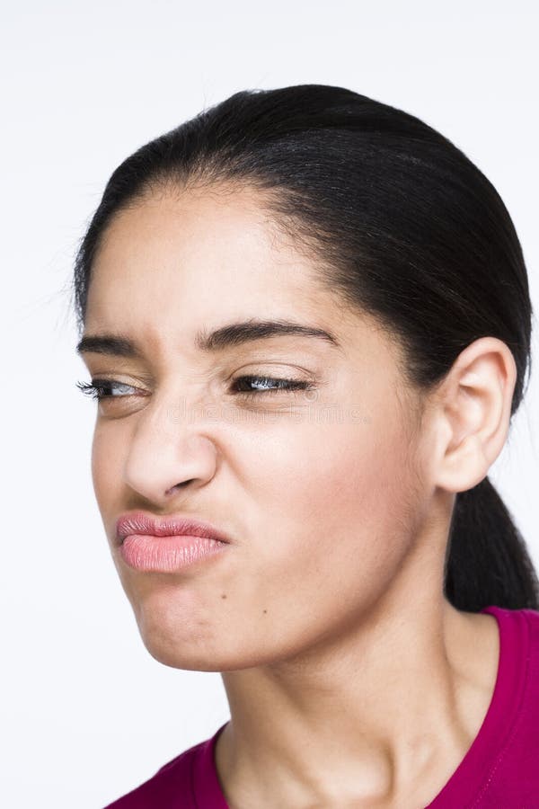 Women making an expression stock image. Image of displeased - 3489253