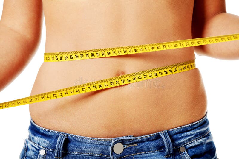 Women measuring her belly. stock photo. Image of healthy - 21584966