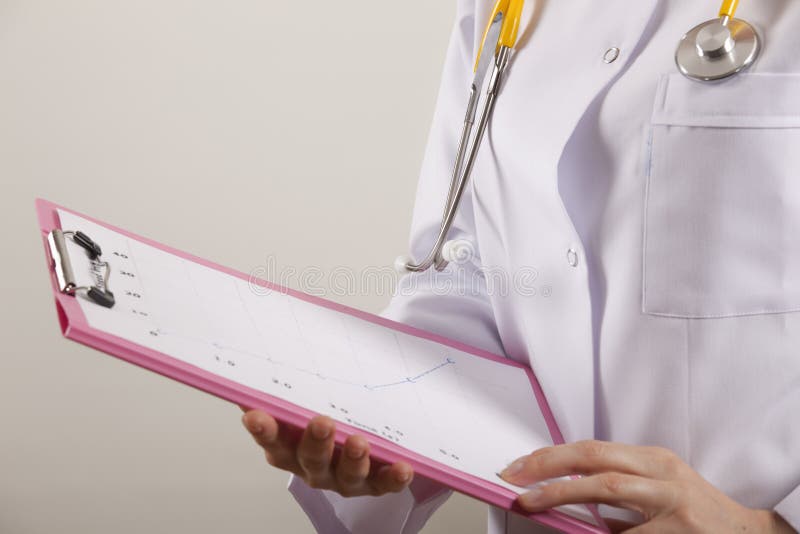 Women Medical Doctor Checking Results Stock Photo - Image of patient ...