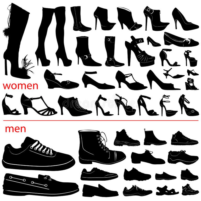 Men Shoes Stock Illustrations – 22,128 Men Shoes Stock Illustrations ...