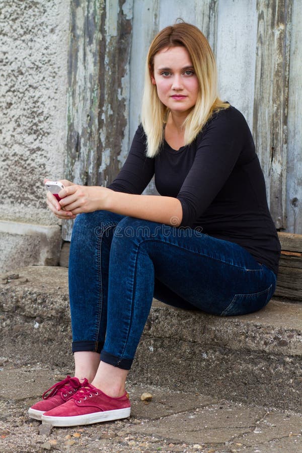 Women with mobile phone stock image. Image of beautiful - 78072861