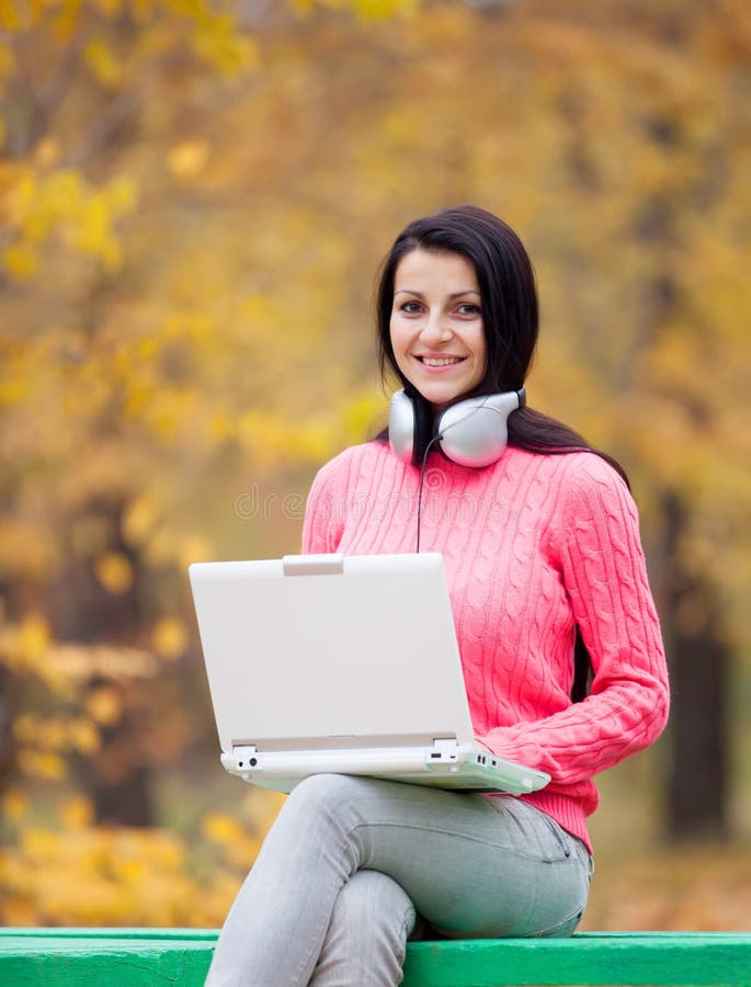 Women with notebook stock photo. Image of attractive - 34438792