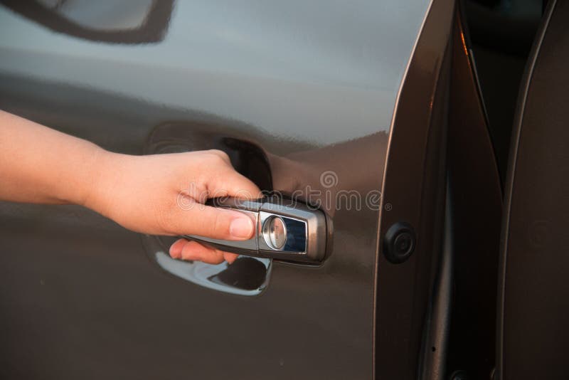 Women open car door stock photo. Image of buying, open - 56514112