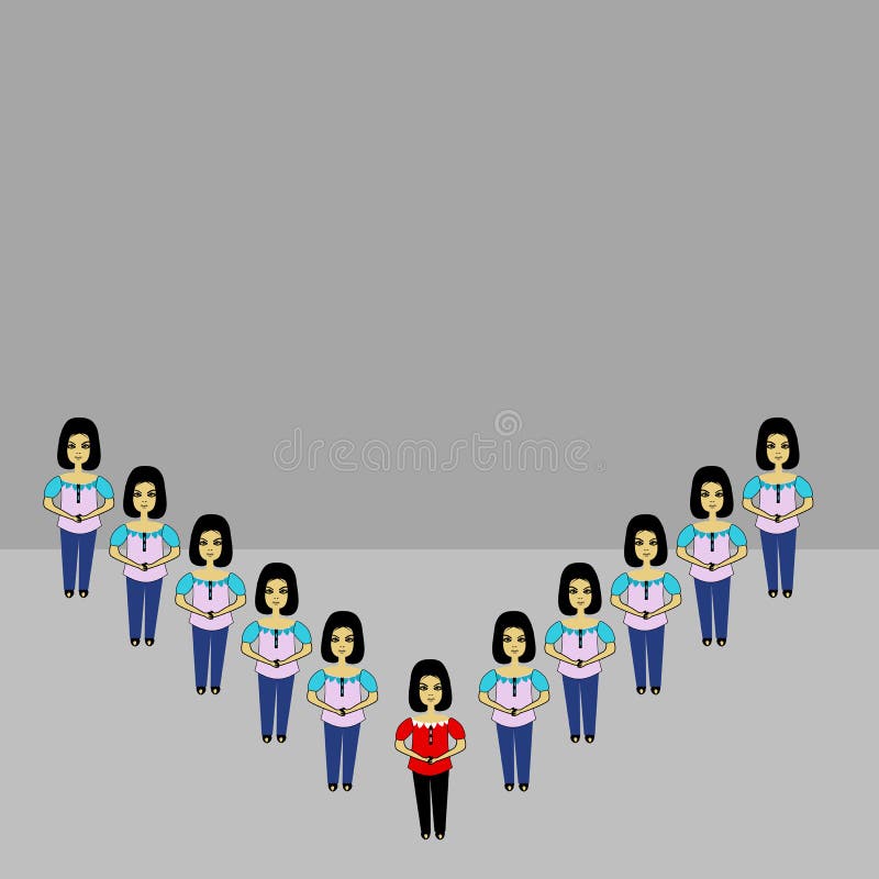 Women power stock vector. Illustration of girl, suit - 92782238