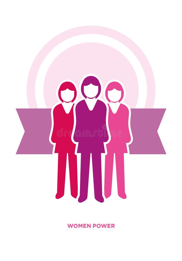 Women Power stock vector. Illustration of concept, teamwork - 41562231