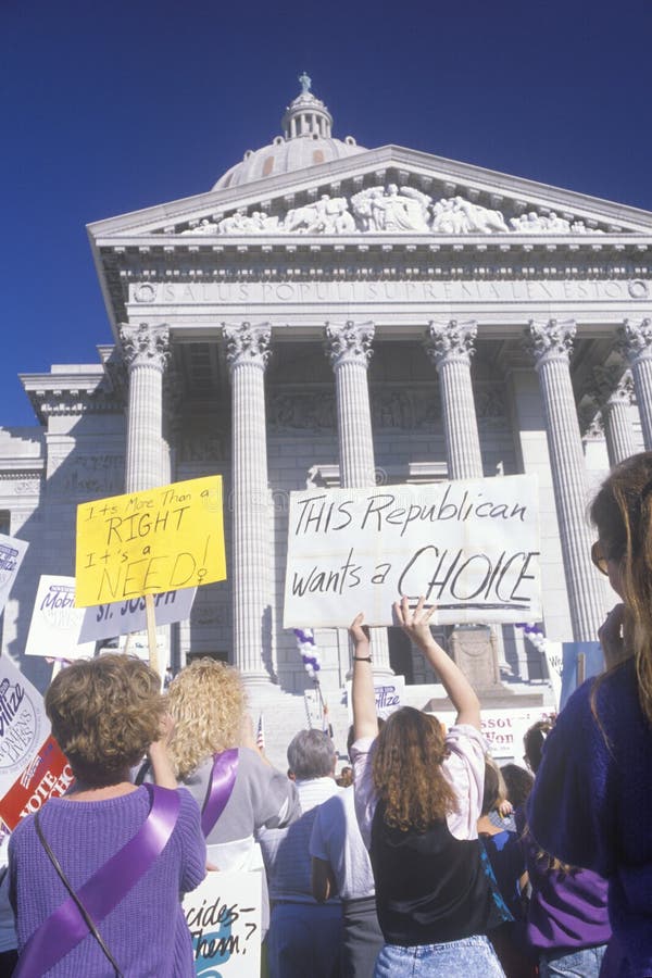 Women at pro-choice rally editorial image. Image of demonstrations ...