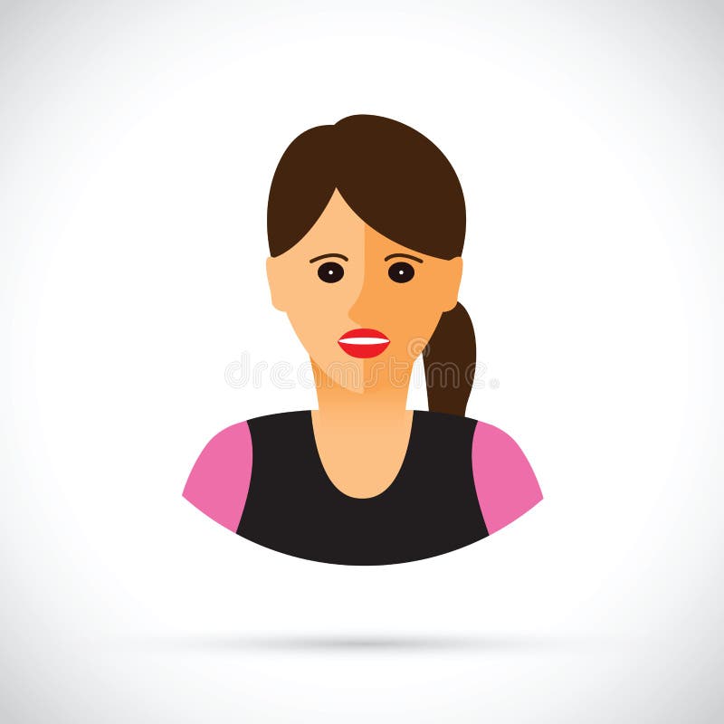 Women profile view stock vector. Illustration of portrait - 93978606