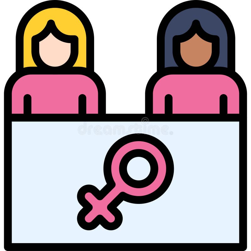 Women Representatives Icon, Feminism Related Vector Stock Vector ...