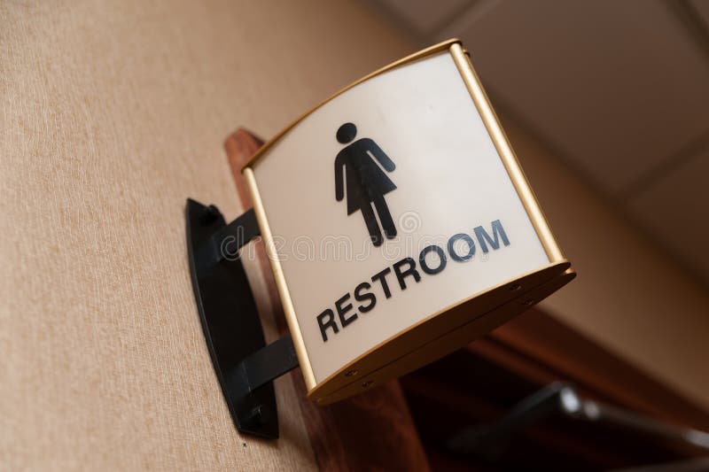 Women restroom sign stock image. Image of restroom, gender - 98761589