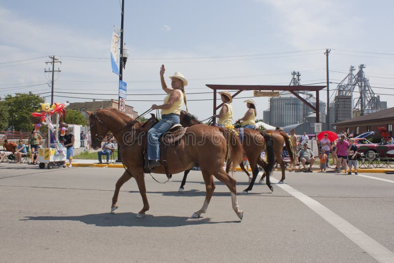 Women Riding Horses at Parade Close Up Editorial Stock Image - Image of ...