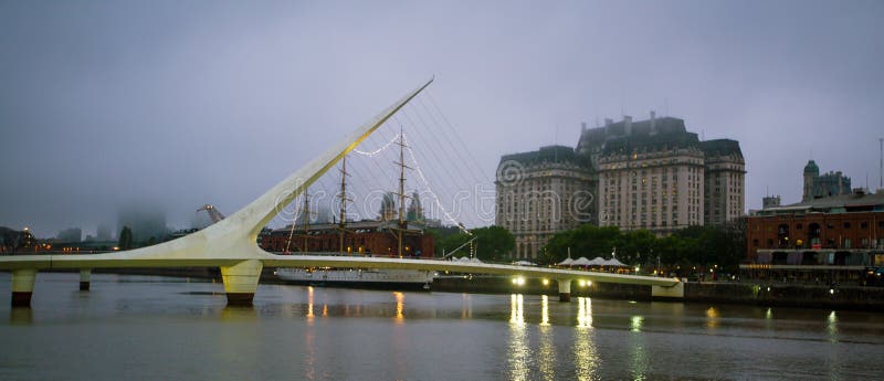 Women S Bridge Buenos Aires Editorial Stock Image - Image of puerto ...