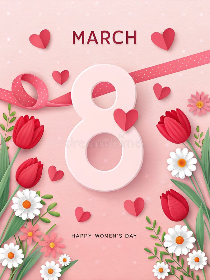 Happy International Women S Day March 8th Banner - Bright Pink ...