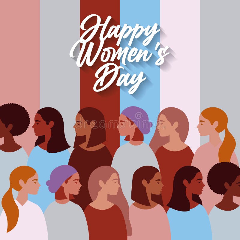 Women`s day vector stock vector. Illustration of diversity - 266227544