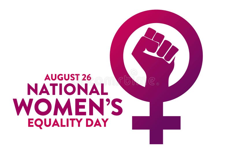 Women`s Equality Day August 26 Holiday Concept Stock Vector