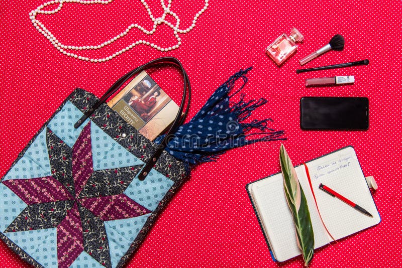 Women`s Textile Handbag Modern Style Stock Photo - Image of design ...