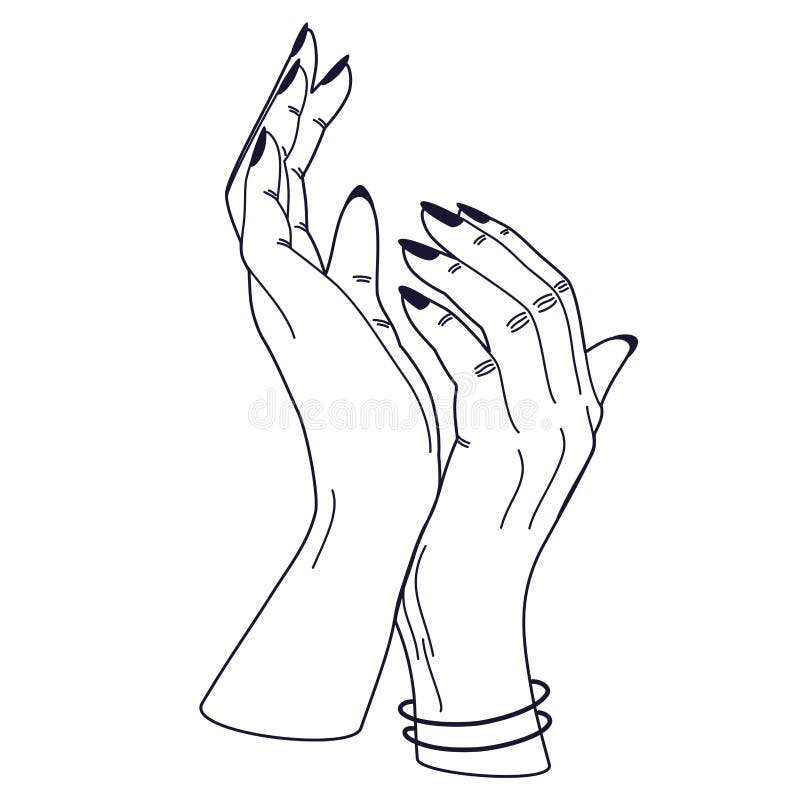 Women S Hands. Female Hands with Various Gestures. Perfect for Logos ... Women S Hands. Female Hands with Various Gestures. Perfect for Logos ...