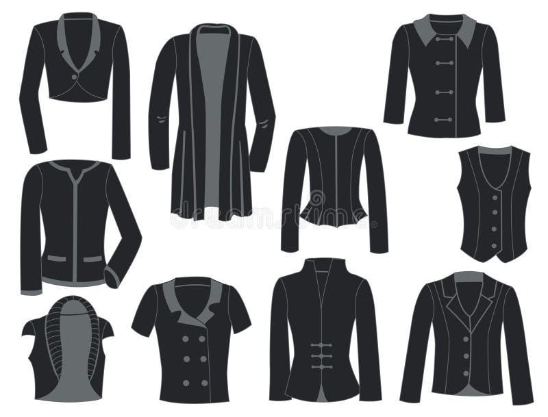 Womens Jackets Stock Vector Illustration Of Clothing 25943509