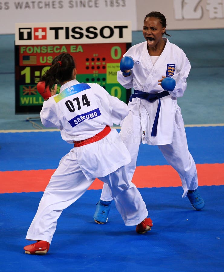 Women s karate competition editorial image. Image of elisa - 16199235