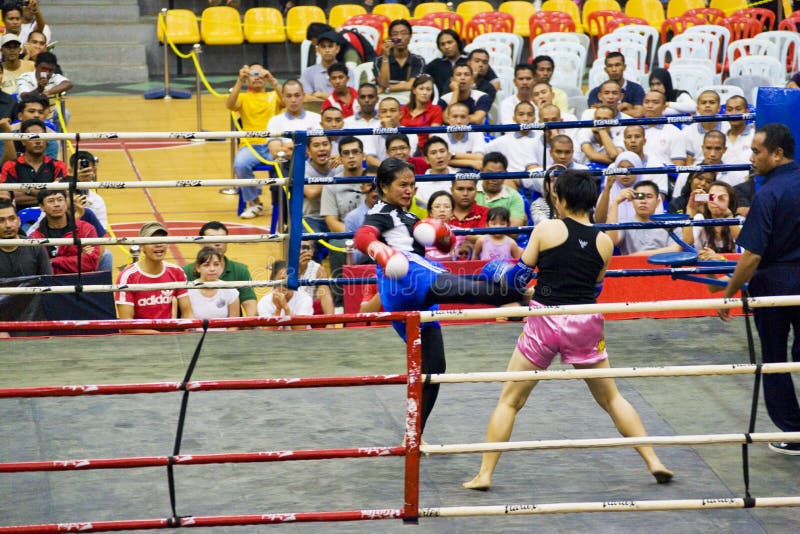 Women s Kick Boxing Action editorial image. Image of muay - 9498315