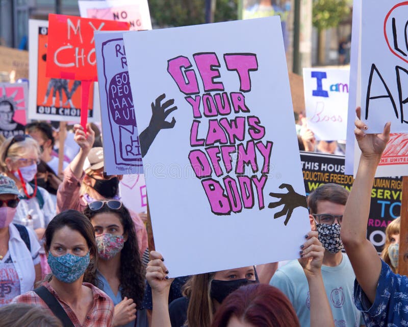 Women`s March For Reproductive Rights In San Francisco 2021 Editorial