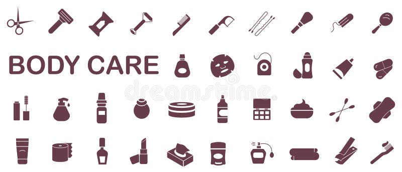 Women S and Men S Cosmetics. Women S and Men S Personal Hygiene Items ...