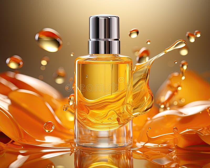 Women S Perfume Design with Citrus Aromas. Stock Illustration ...