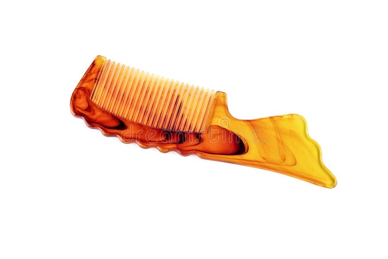 Women S Plastic Comb Isolated on a White Background. Stock Image ...