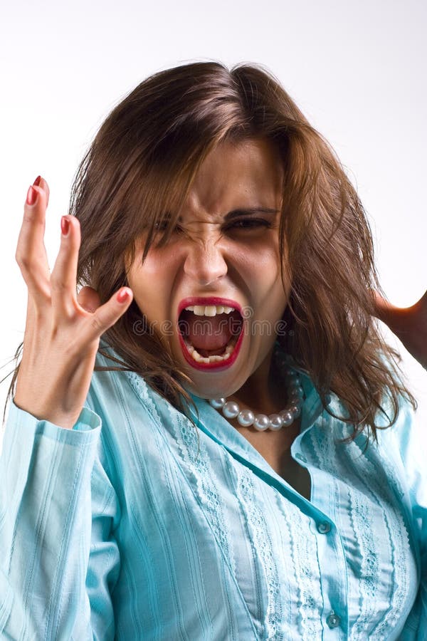 Women s rage stock photo. Image of human, femininity, head - 4592884
