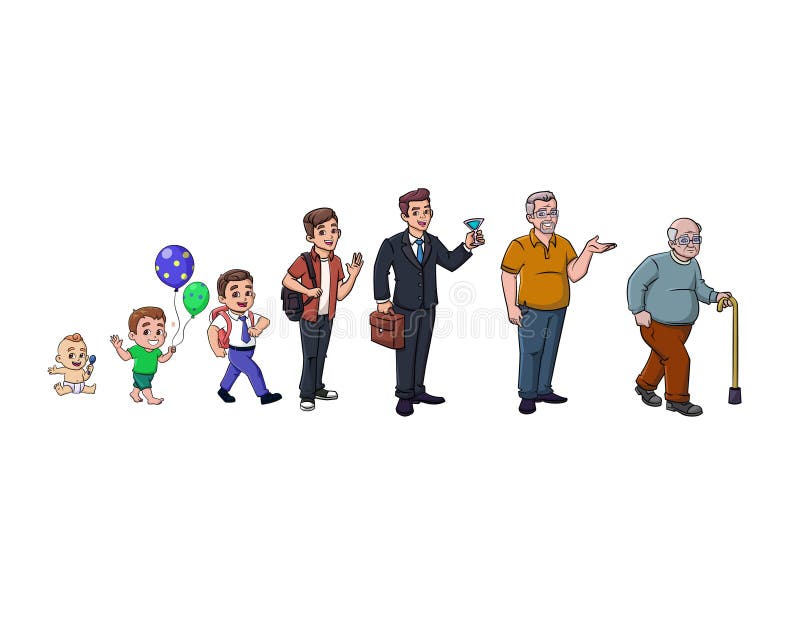 Age Male Progression Stock Illustrations – 42 Age Male Progression ...