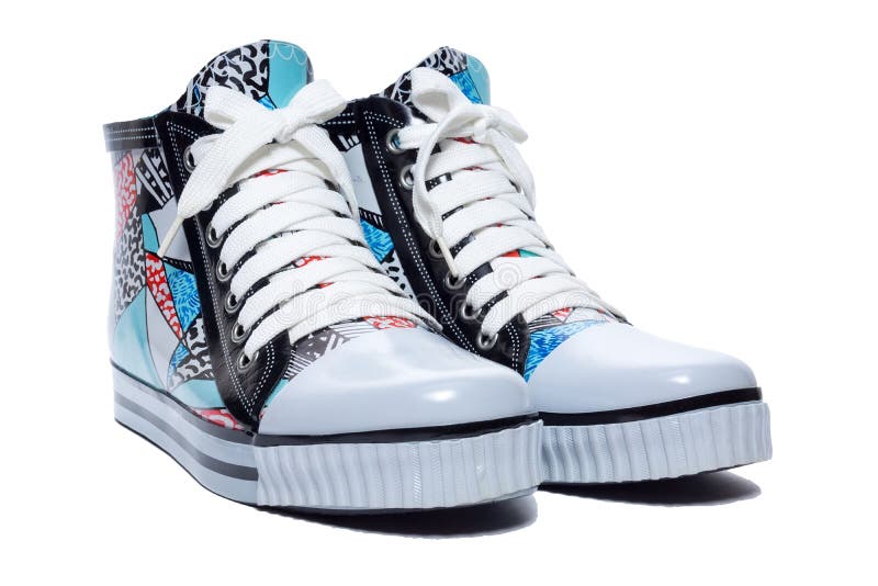 Women`s rubber shoes stock image. Image of rubber, used - 99579981