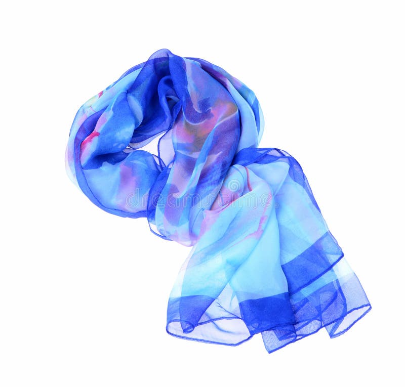 Women`s Scarf. Texture, Fabric, Isolated Stock Image - Image of fabric ...