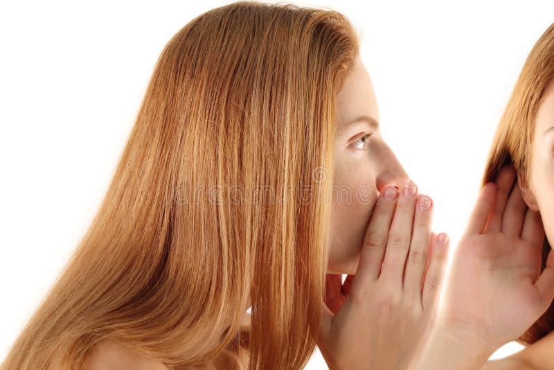 Women S Secret Talk and Listen Stock Image - Image of charming ...