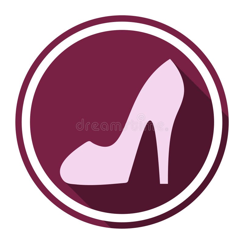 Women`s shoe sign icon stock illustration. Illustration of isolated ...