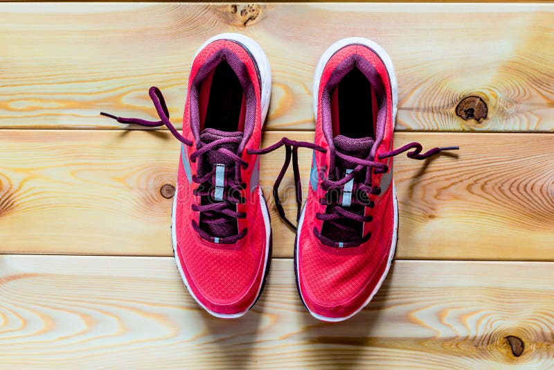 Women S Shoes Pink for Running Stock Photo - Image of training, shoes ...