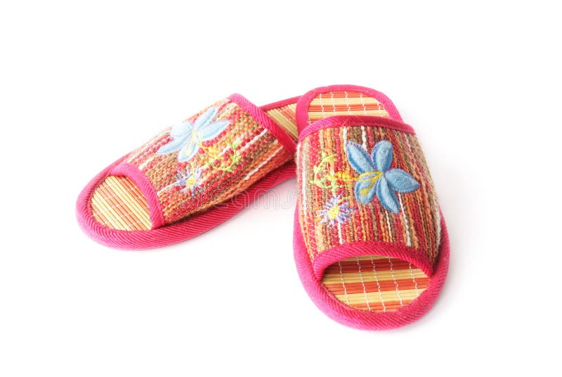 Women s slippers stock image. Image of footwear, white - 13093915
