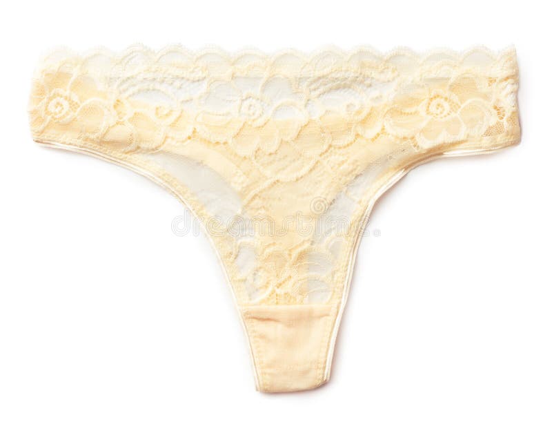 Women S String Lace Panties on a White Background Stock Photo - Image ...