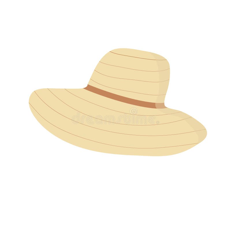 Women S Summer Hat. Vector Illustration. Beach. Vacation Stock Vector ...
