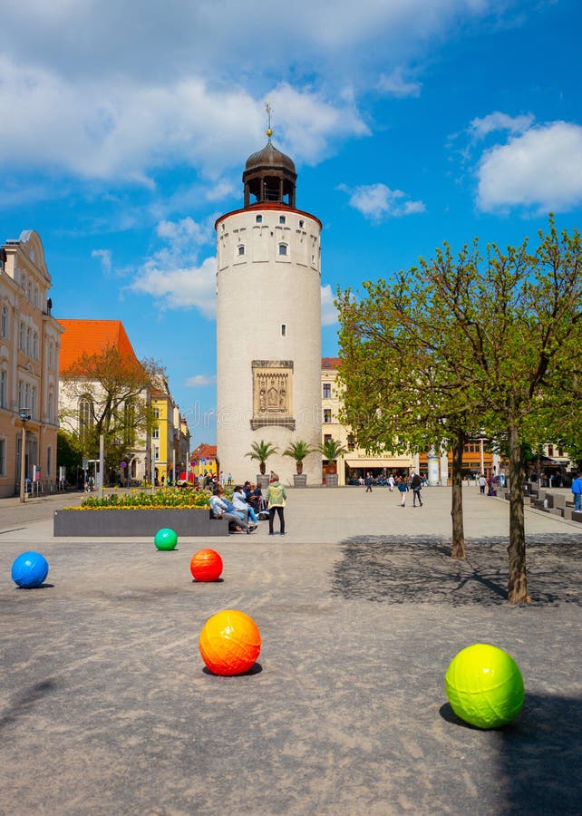 Womens Tower at Marien Square. Goerlitz, Germany Editorial Image ...