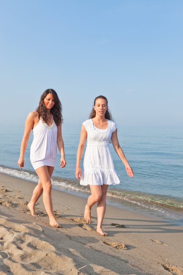 Women at Seaside stock photo. Image of couple, happy - 23354246