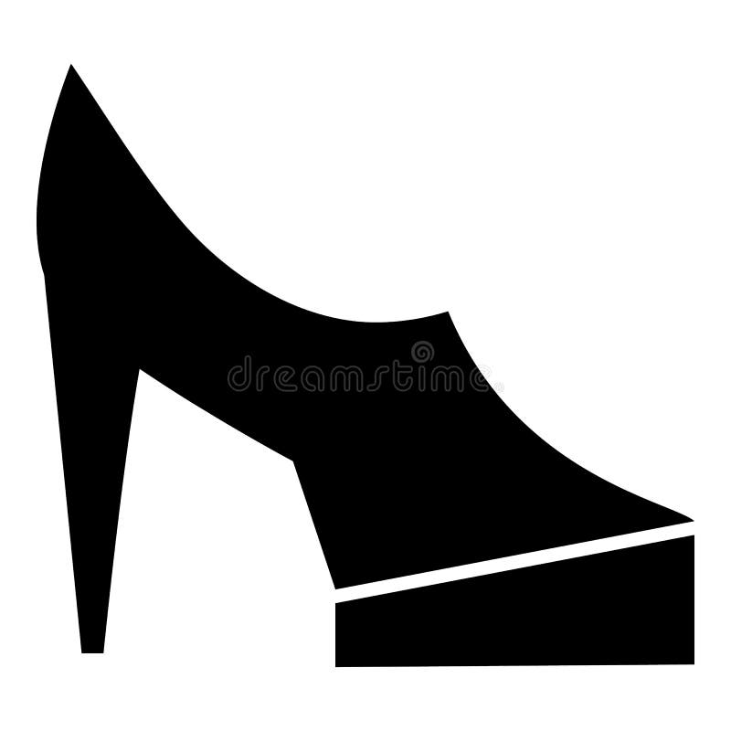 Women Shoes on Platform Icon, Simple Style Stock Vector - Illustration ...