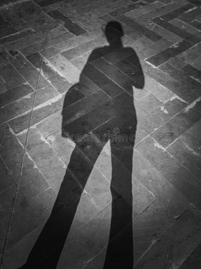 Women Silhouette Shadow Human Being Standing Background Abstract Stock ...