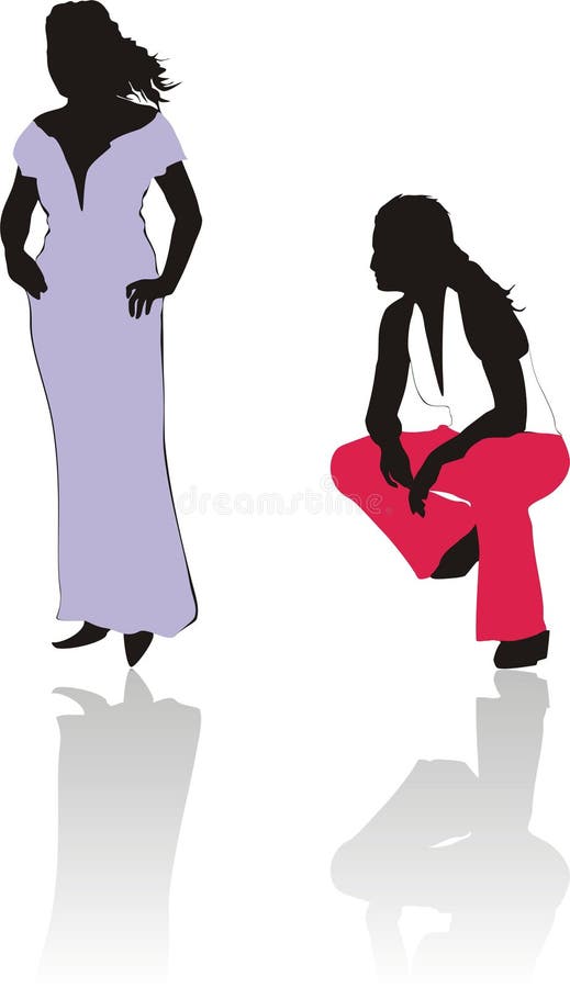 Women Silhouettes. Fashion Style Picture. Image: 6307022