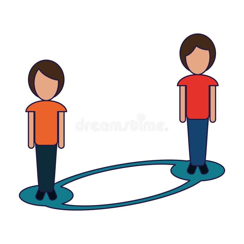 Women Social Network Connection Stock Vector - Illustration of face ...