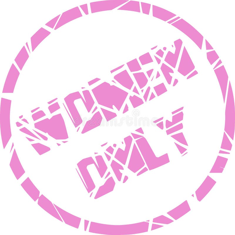 Women only stamp stock vector. Illustration of female - 5099339